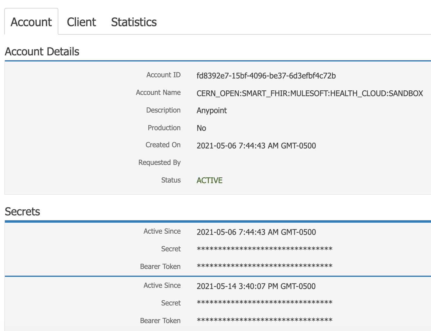 Cerner Administration System API - Implementation Template - Prerequisites